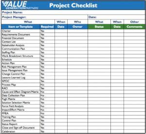 Excel Checklist Template Template Business PSD Excel Word PDF