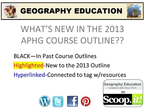 2013 Aphg Course Outline Ap Human Geography High School Social
