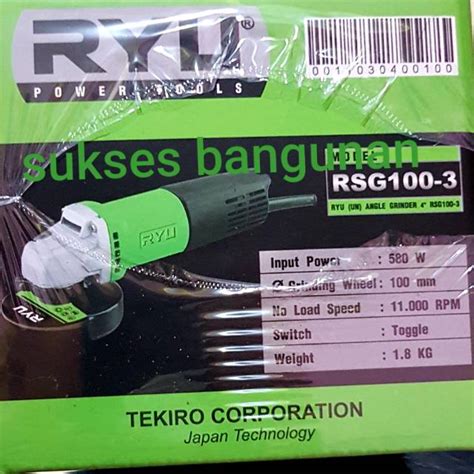 Jual ASLI ORIGINAL Mesin Gerinda Grenda Tipe RSG GARANSI RESMI RYU Shopee Indonesia