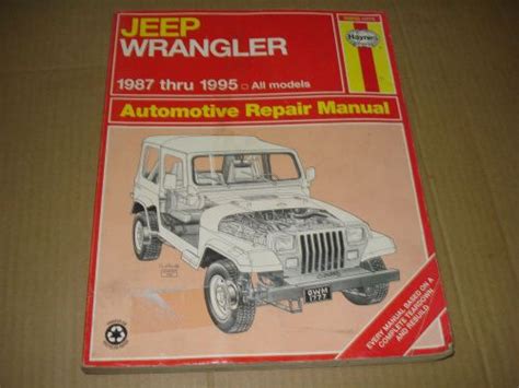 Purchase 1987 1995 Jeep Wrangler Repair Manual In Point Roberts