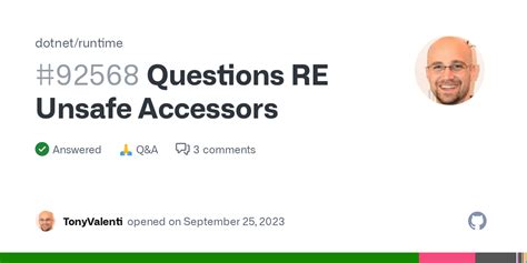 Questions Re Unsafe Accessors · Dotnet Runtime · Discussion 92568 · Github