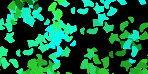 Dark Green Vector Pattern With Abstract Shapes 11190104 Vector Art At