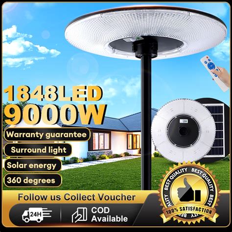 Lampu Solar Light Outdoor Lighting 9000w Ufo Solar Led Street Light