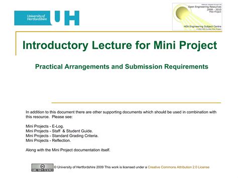 Mini Project Introductory Presentation Ppt