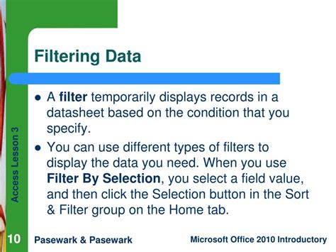 Ppt Access Lesson 3 Creating Queries Powerpoint Presentation Free