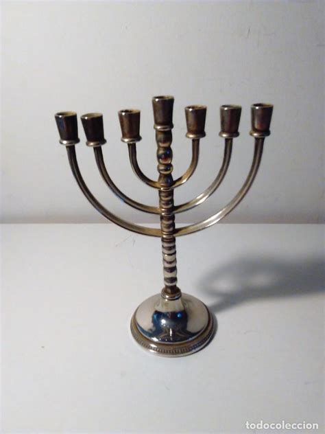 Peque A Menora O Candelabro Judio De Los Siete Comprar Antig Edades Religiosas Varias En