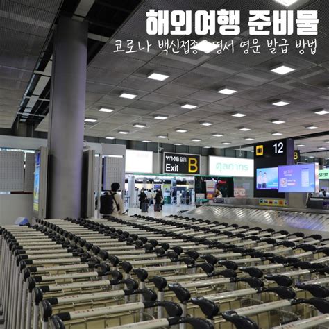 코로나 백신접종증명서 영문 정부24 발급 방법 정리 해외여행 준비물 해외 출국 영문 백신접종증명서 쿠브 Coov 네이버 블로그