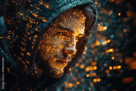 Anonymous Coder Hacker Dismantling Binary Barriers While Cloaked In