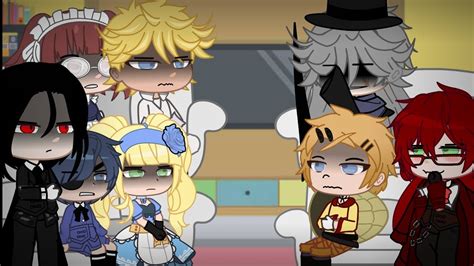 Black Butler React To Gacha Club 3 часть Nastik Meow Youtube