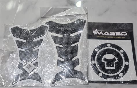 Motorcycle Carbon Fiber Fuel Gas Oil Cap Pad Tankpad Protector