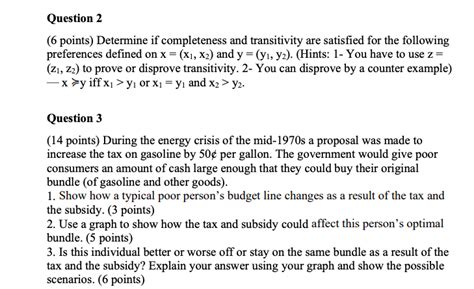 question 2 6 points determine if completeness and