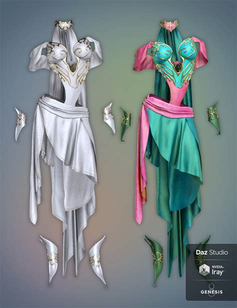 DForce Ethereal Fantasy Outfit Textures Daz 3D