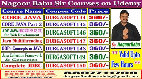 Nagoor Babu Sir Courses On Udemy YouTube