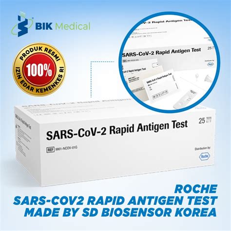 Jual Roche Sd Biosensor Rapid Swab Antigen Covid19 Test 25 Pcs Shopee