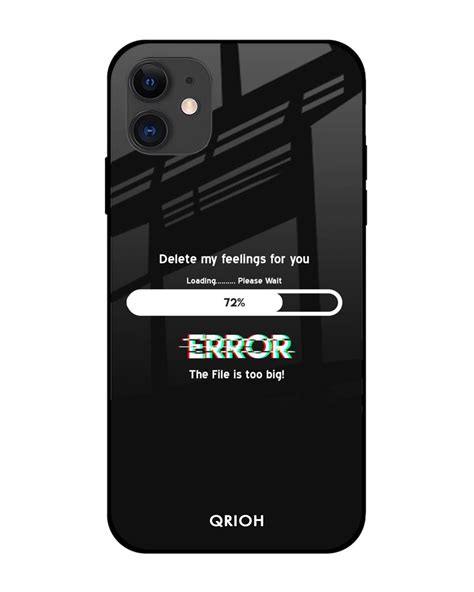 Buy Error Premium Glass Case For Apple Iphone 12 Shock Proof Scratch