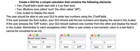 Solved Create A Gui For A Simple Calculator That Solutioninn