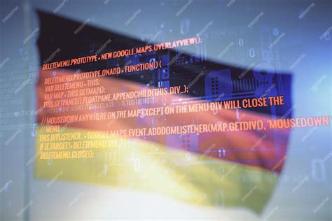 Premium Photo Double Exposure Of Abstract Programming Language