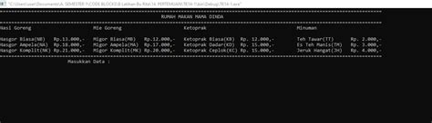 C Looping Array Function Structure Lengkap Berseta Contoh Codingan Study Kasus Warung