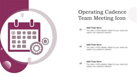 Meeting Cadence Slideteam