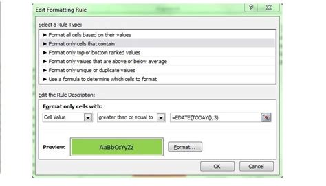 Conditional Formatting For Dates