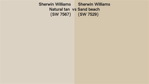 Sherwin Williams Natural Tan Vs Sand Beach Side By Side Comparison