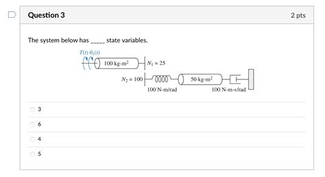 Solved Given The Following State Space Equations