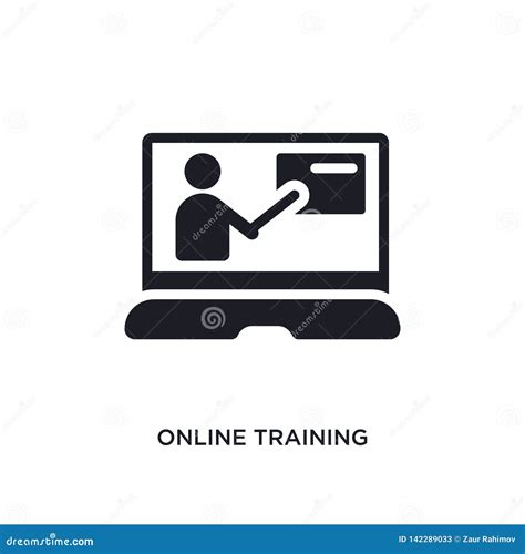 Online Training Isolated Icon Simple Element Illustration From E Learning And Education Concept