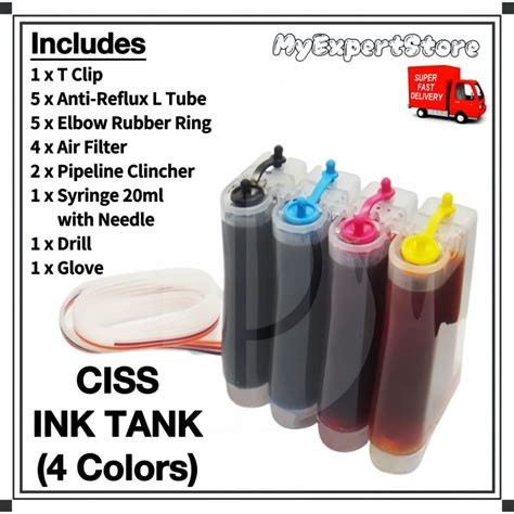CISS Ink Tank Continuous DIY Ink Supply System For Canon MP MP E E E Hp