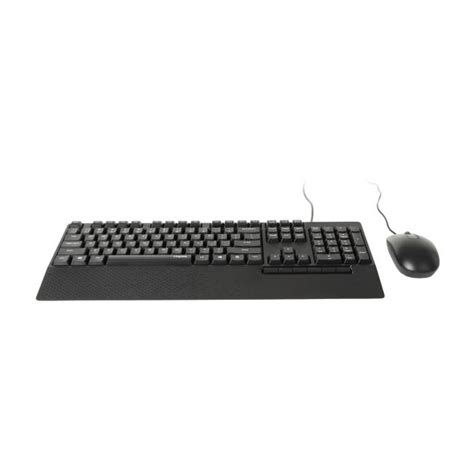 Rapoo Nx2000 Universal Keyboard And Mouse Set Usb Qwerty English Black Blue