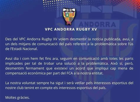 Notícies Última hora Andorra Esport El VPC també reacciona No hi ha cap mena de