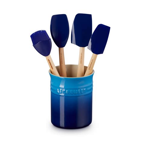 Set Contenitore 4 Spatole Craft Azure Blu AZURE BLU Le Creuset