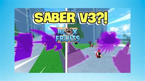 Hướng dân cách lấy Saber V1 V2 V3 trong Blox Fruit đơn giản