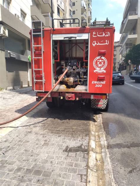 بالصورة حريق داخل سيارة في حارة صخر نداء الوطن