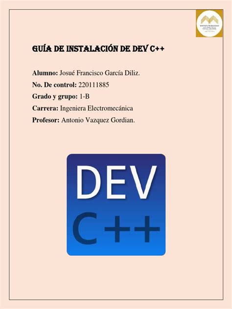 Guía De Instalación De Dev C Pdf Programación De Computadoras