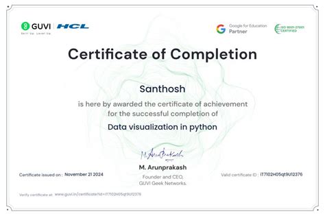 santhosh t on linkedin datavisualization python guvi