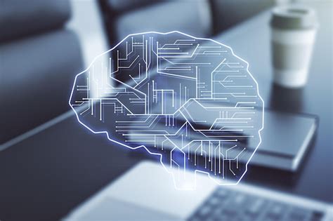Doppia Esposizione Del Simbolo Dell Intelligenza Artificiale Creativa