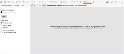 Unable To Access D View Issue MicrosoftEdge DevTools GitHub