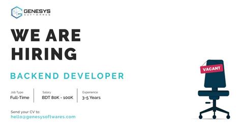 Backenddeveloper Nodejsdeveloper Golangdeveloper Developerjob Genesys Softwares Llc