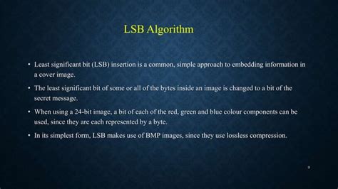 Image Steganography And Cryptography Ppt