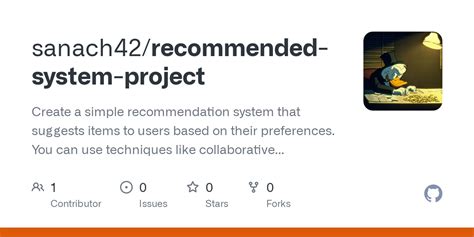 GitHub Sanach42 Recommended System Project Create A Simple