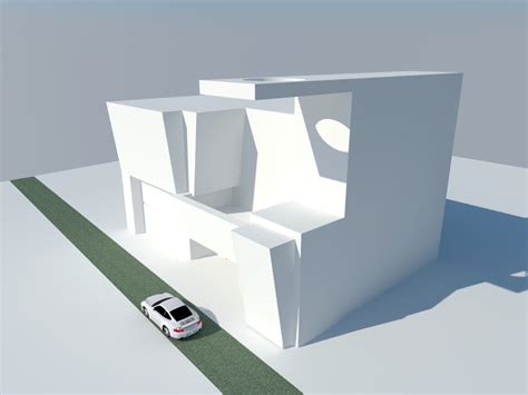 Sketchup 3d Design Of A Modern Building Portfolio Website