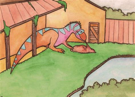 Allosaurus Enclosure By Halfpennyro04 On Deviantart