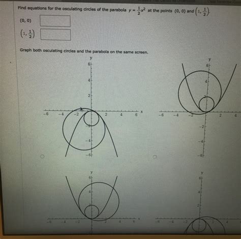 Solved Find Equations For The Osculating Circles Of The Chegg