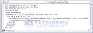 How To Compare Dates To Today With Excel Vba Easy Ways