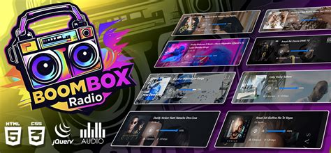 Radio Boombox Todo Players Html5 Shoutcast Icecast Showcasing Smart Audio Players And