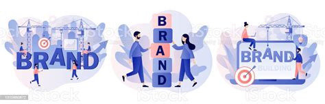낙인 브랜드를 구축하고 브랜딩작업을 하는 작은 사람들 회사 Id 회사 개발 셀프 포지셔닝 개별 브랜드 전략 현대 플랫 만화