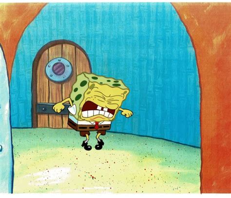 Spongebob Squarepants Original Production Used Animation Cel N Drawing