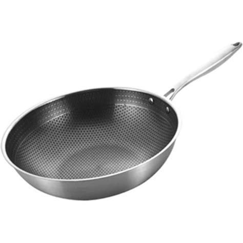 Casserole À Soupe En Acier Inoxydable Poêle Antiadhésive En Nid D Abeille Plein Écran Poêle À