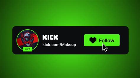 create animated follow button for kick by stanislavmaksup fiverr