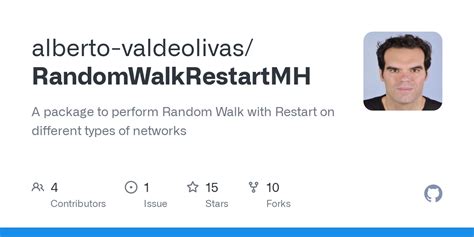 Github Alberto Valdeolivasrandomwalkrestartmh A Package To Perform